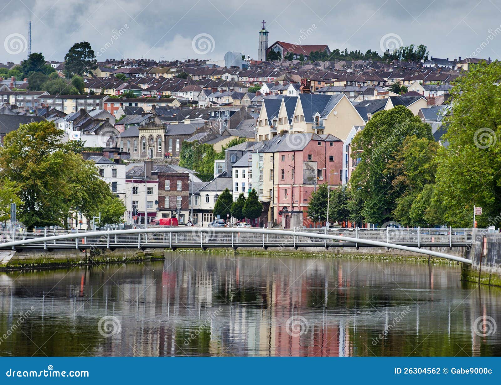 Hilly cork city stock photo. Image of hilly, bridge, cork - 26304562