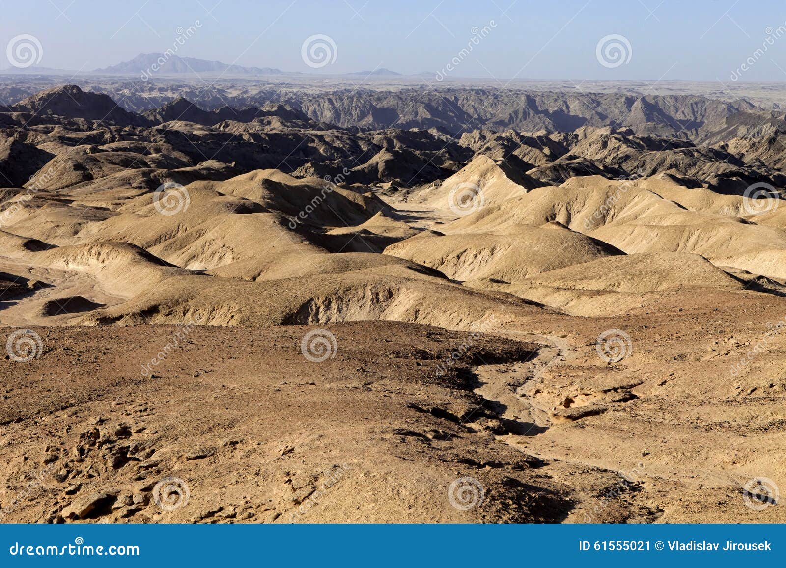 Hilly Desert in Central Namibia Stock Image - Image of central, travel ...