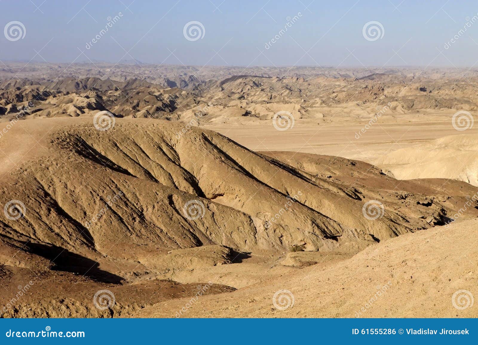 Hilly Desert in Central Namibia Stock Photo - Image of sunny, hilly ...