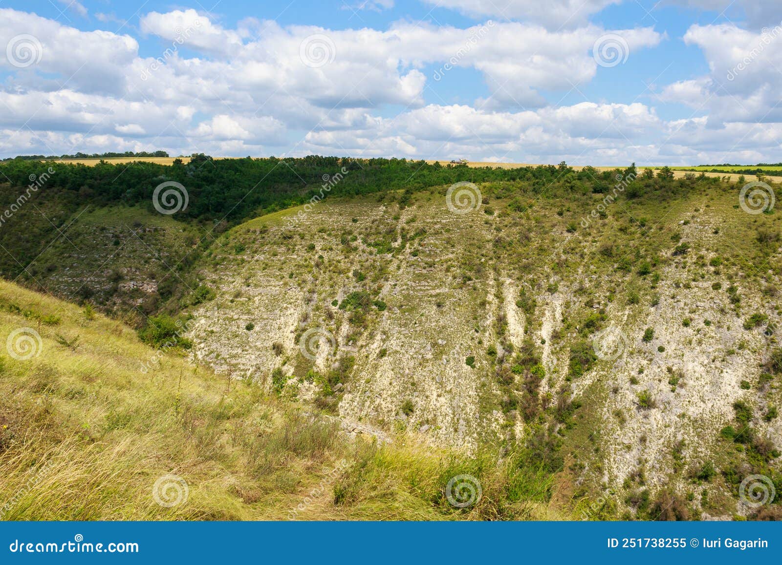The Hilly Nature of Eastern Europe. Background with Copy Space for Text ...