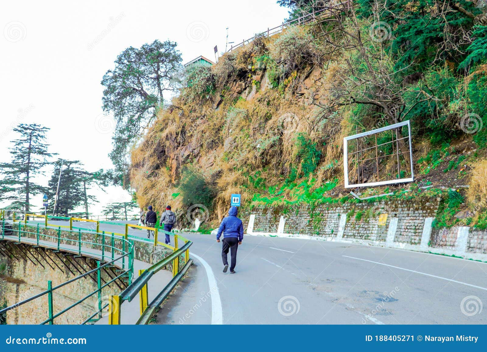 Hilly Region Road Himalayan Range Stock Image - Image of system, range ...