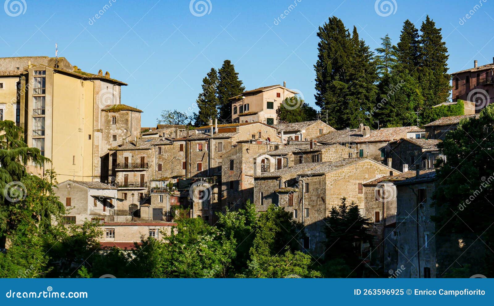 Hilly Town in the Centre of Italy Stock Image - Image of italy, estate ...
