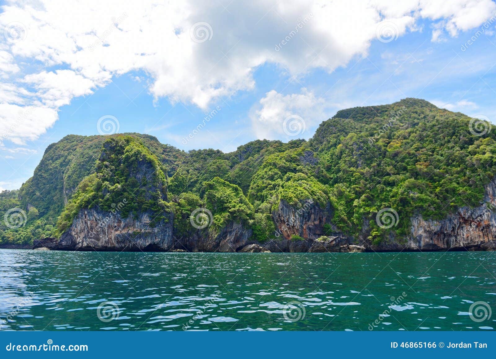 Hilly tropical islands stock photo. Image of andaman - 46865166