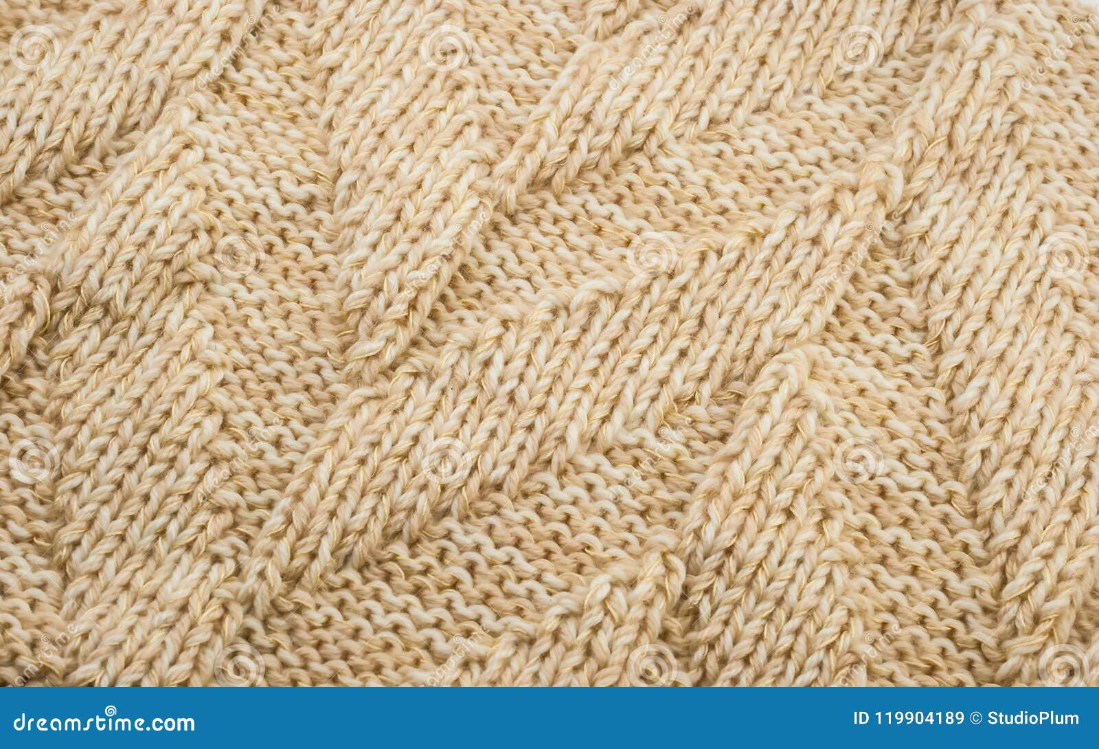 Hilo Beige Hecho Punto De La Textura Imagen de archivo - Imagen de ...