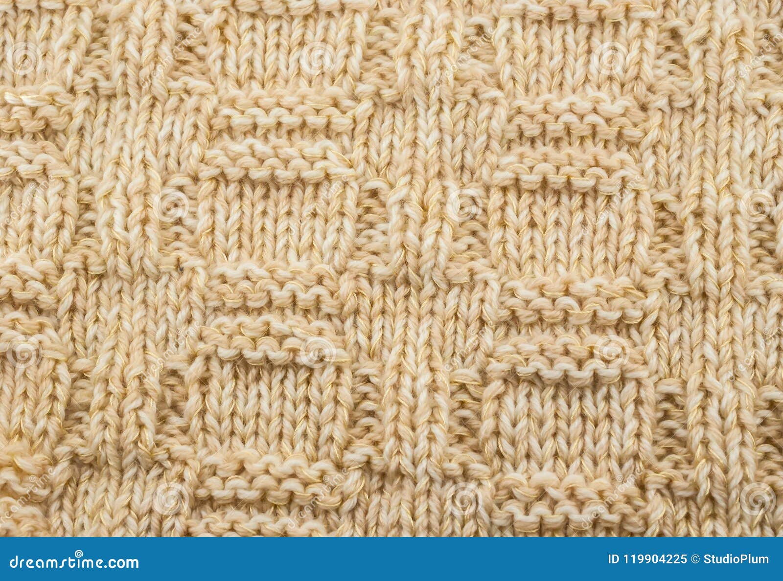 Hilo Beige Hecho Punto De La Textura Imagen de archivo - Imagen de ...