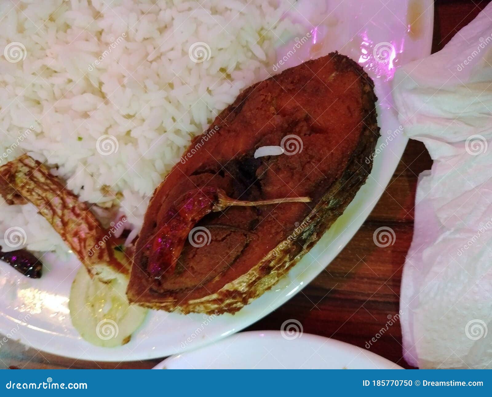 Hilsha fish stock photo. Image of rice, fish, bengali - 185770750
