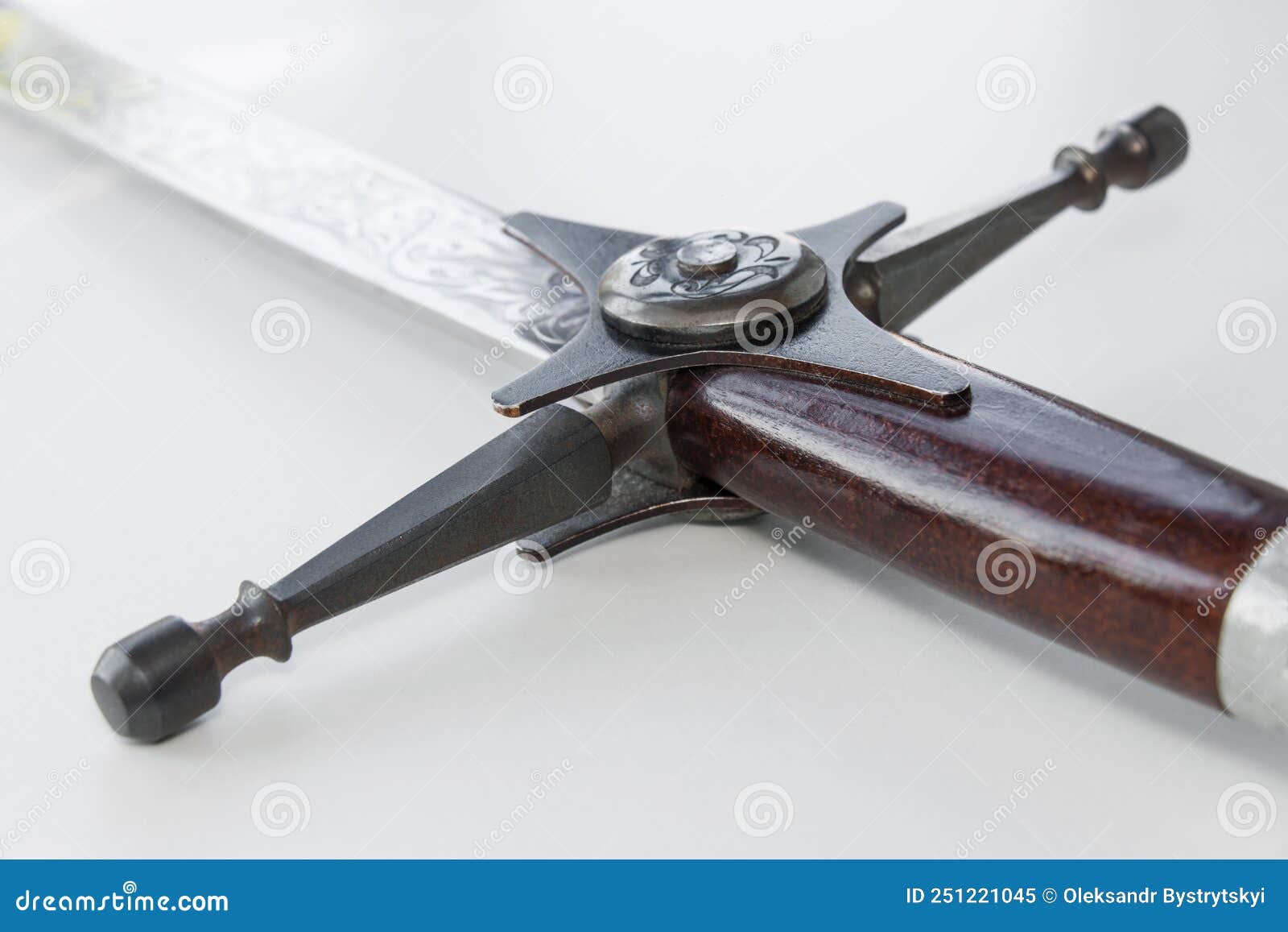 Hilt Cossack Saber Close Up Stock Image Image Of Silver Saber 251221045