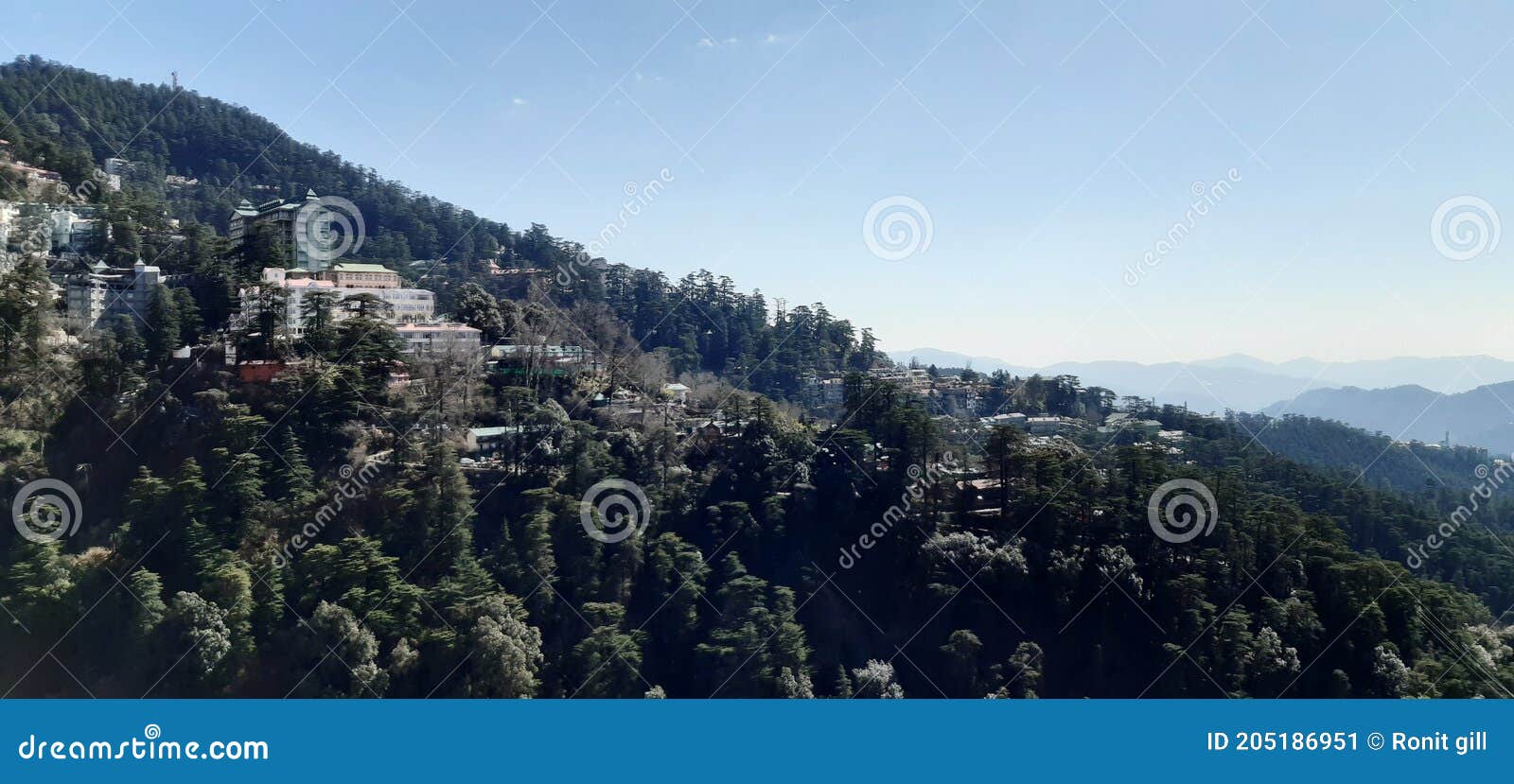 Himachal Shimla City stock image. Image of landmark - 205186951