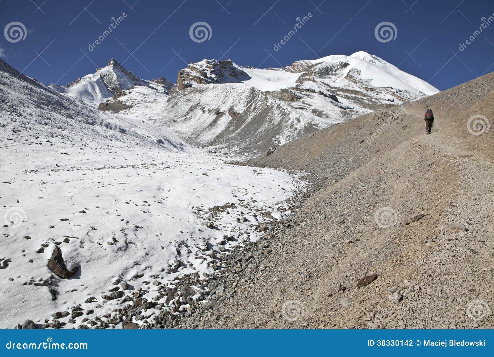 Himalaja-Berge in Nepal. stockfoto. Bild von blau, park - 38330142