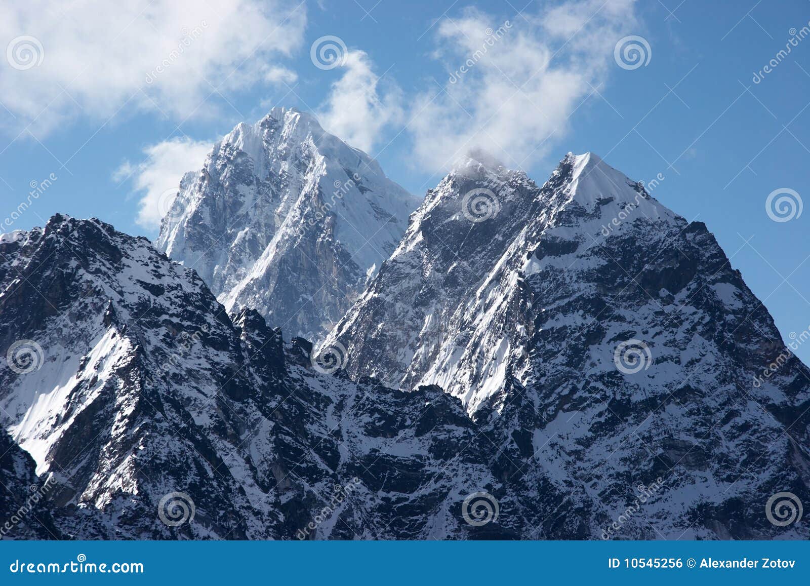 Himalaje Szczyty Nepal Szczyty Zdjęcie Stock - Obraz złożonej z scena ...