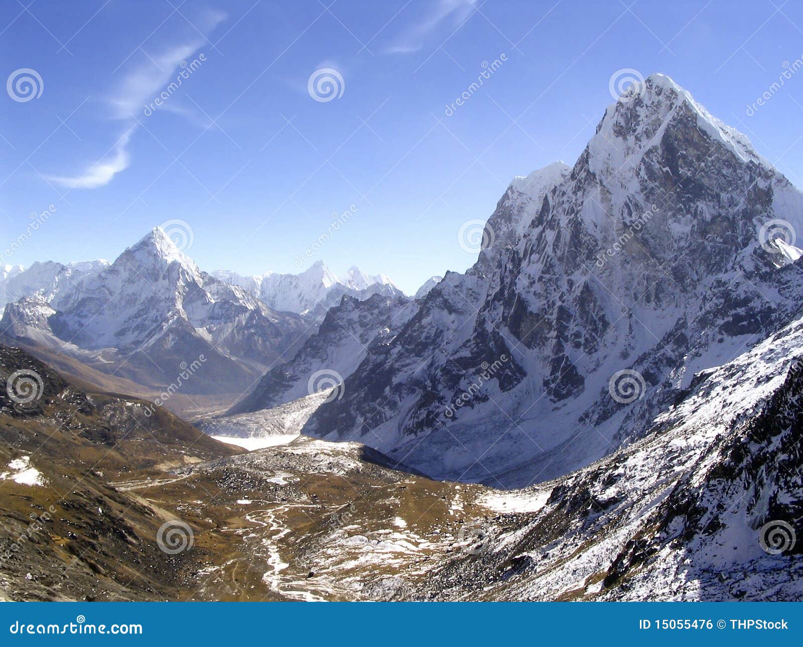 Himalaya Mountains stock photo. Image of vista, hiking - 15055476