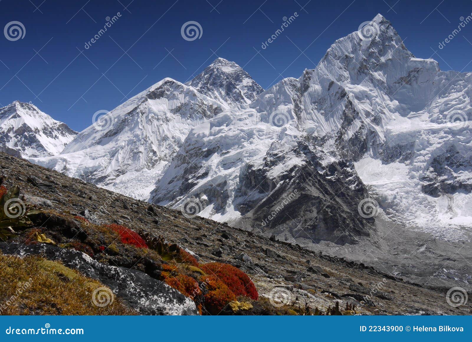 Himalayas Mountains Everest Nepal Stock Photo - Image of mountain ...