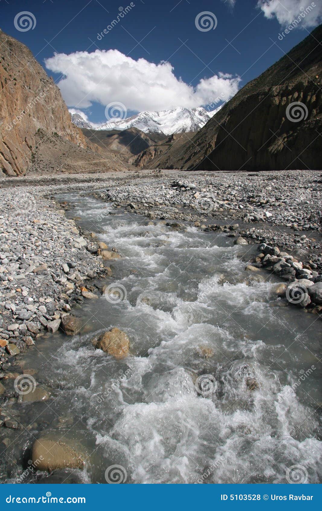 Himalaya scene stock photo. Image of gorge, mount, flowing - 5103528