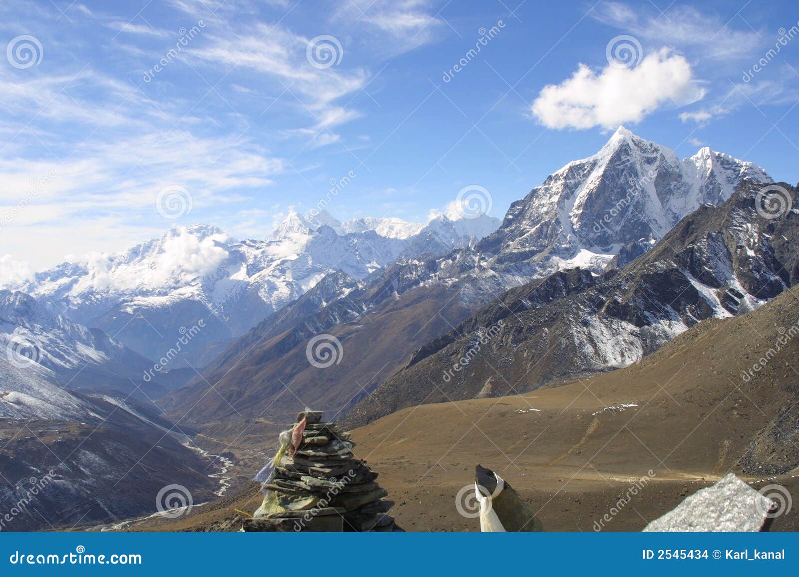 Himalaya Summits - Nepal stock photo. Image of altitude - 2545434