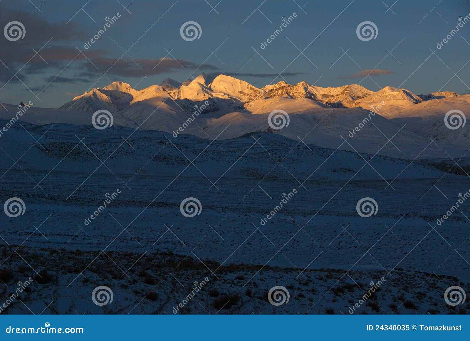 Himalaya sunrise stock image. Image of china, nature - 24340035