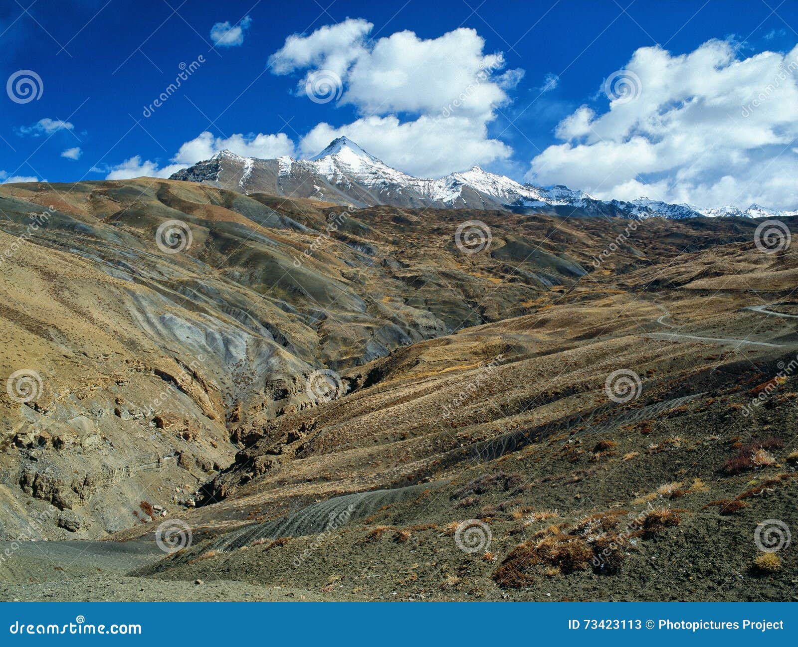 Himalaya. Tibet. Spiti Valley. Stock Image - Image of valley, mountain ...