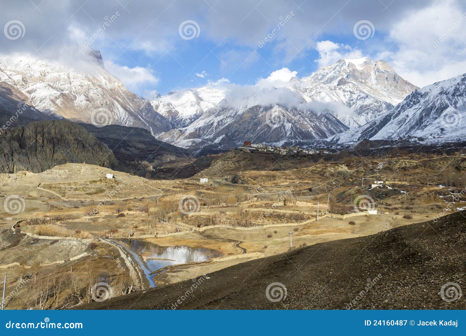 Himalaya valley panorama stock image. Image of himalay - 24160487