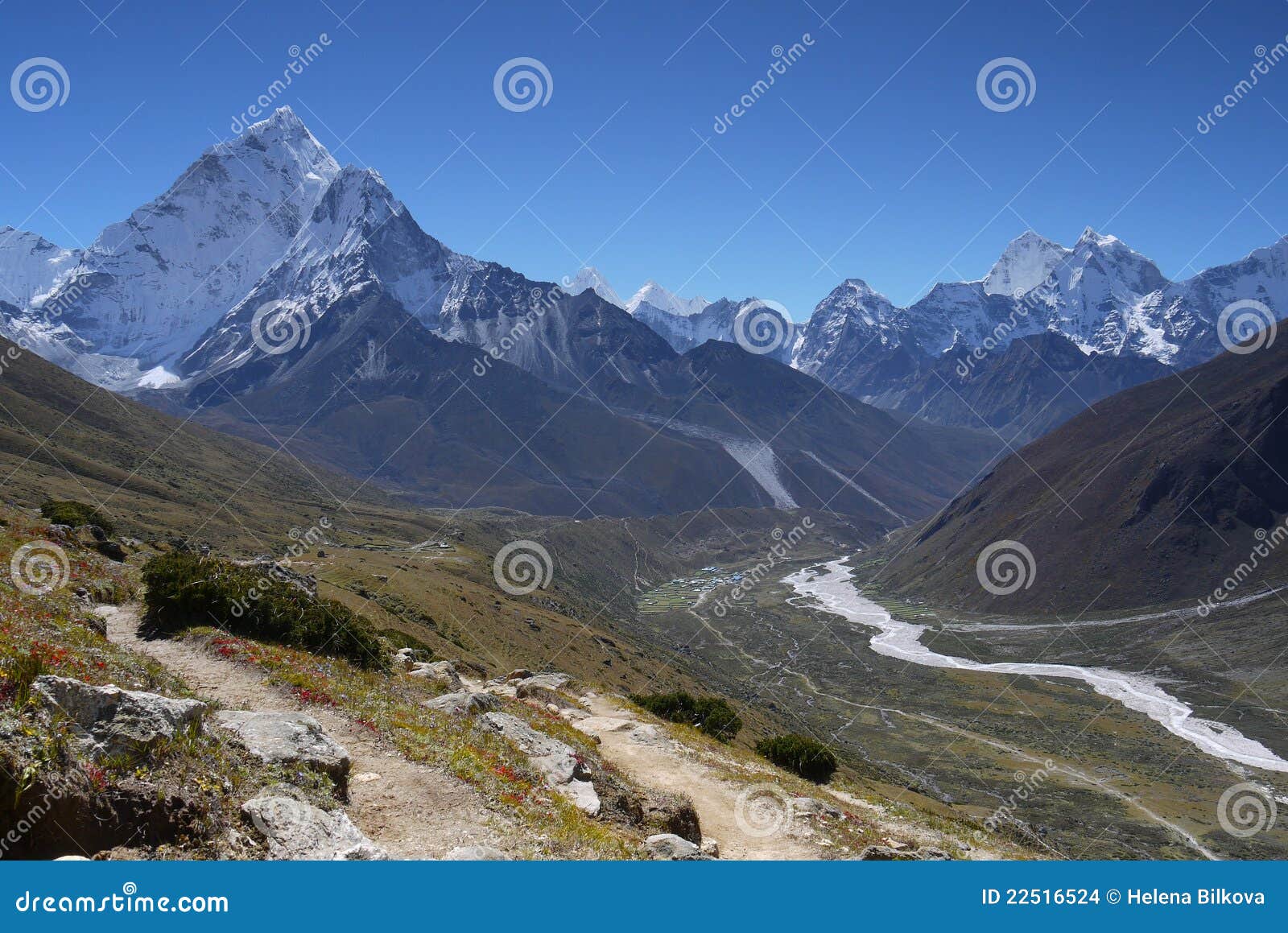 Himalayagebergte stock foto. Image of piek, park, nepal - 22516524