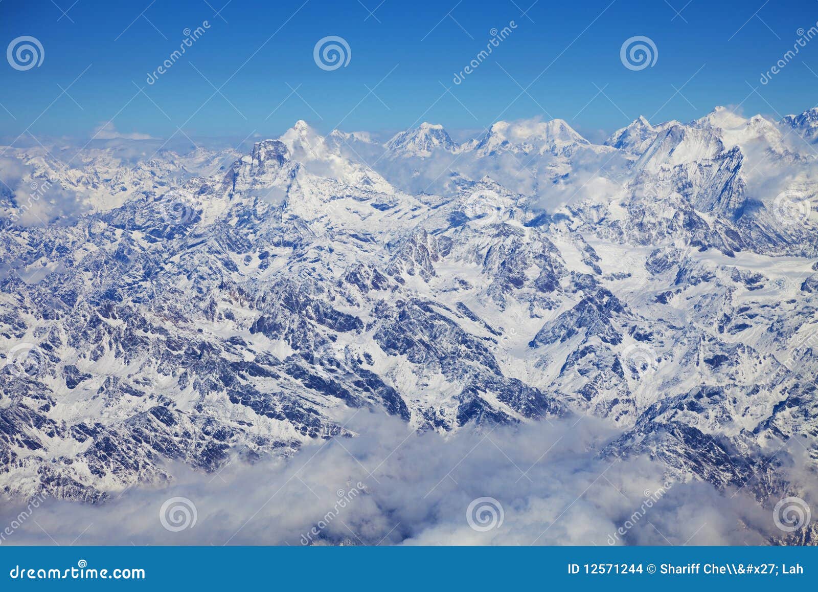 Himalayagebergte, Nepal stock foto. Image of tibet, wereld - 12571244
