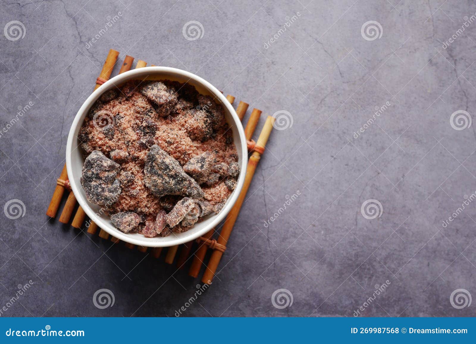 Himalayan Black Salt Rock Crystals, Kala Namak in a Container on Table ...