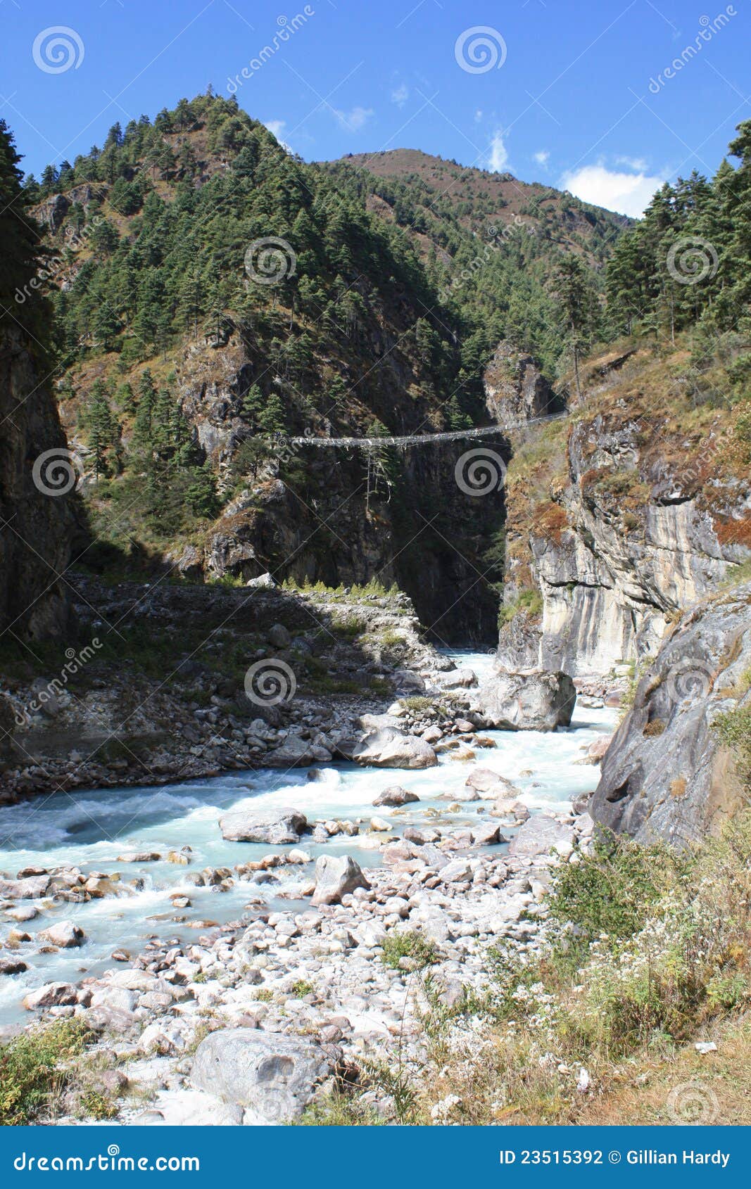 Himalayan Bridge stock photo. Image of high, landscapes - 23515392