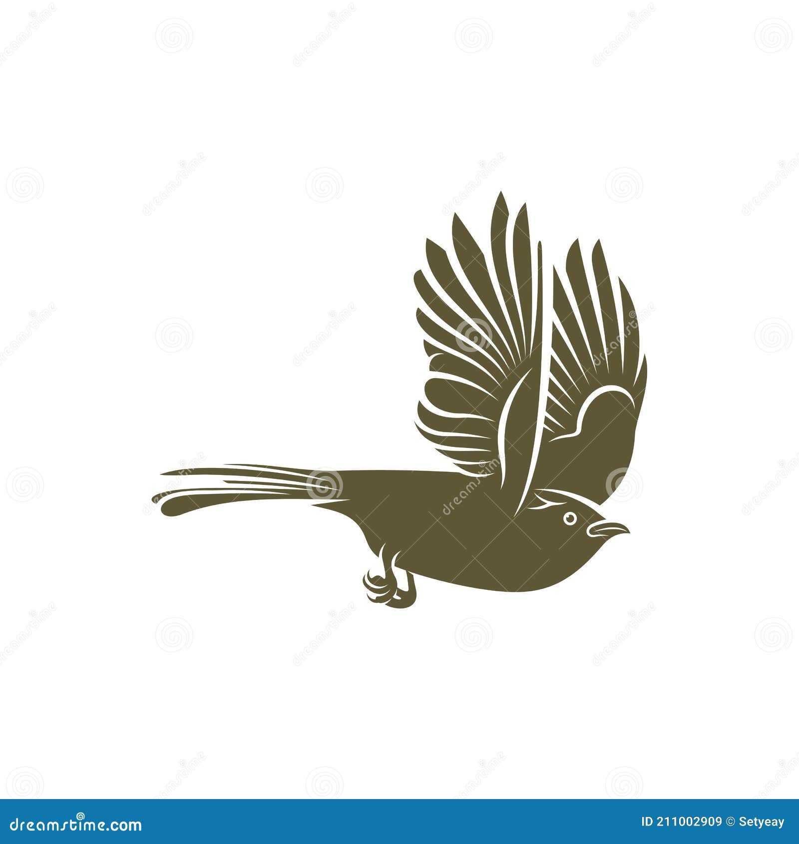 Himalayan Bulbul Bird Design Vector Illustration, Creative Himalayan ...