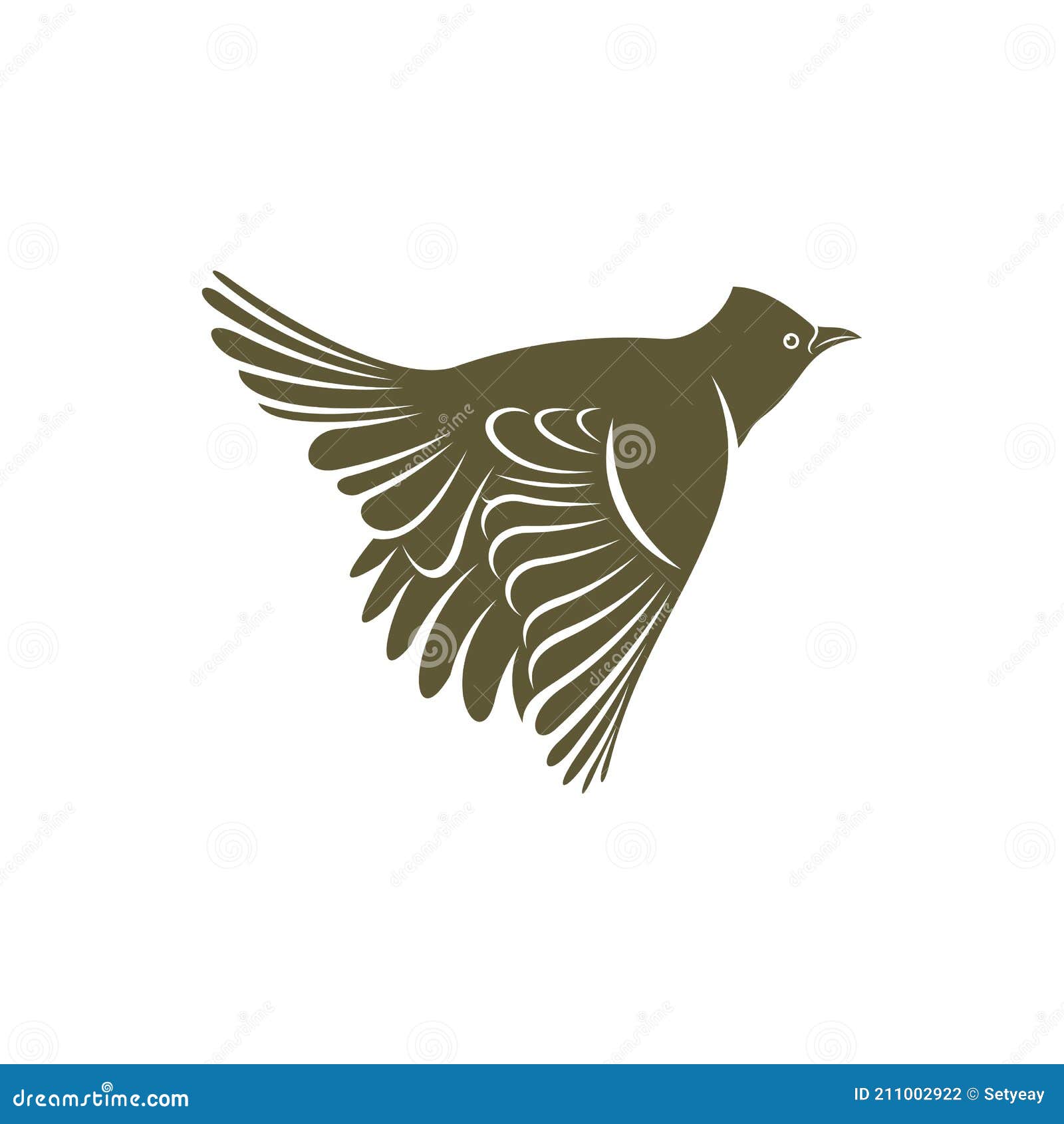 Himalayan Bulbul Bird Design Vector Illustration, Creative Himalayan ...