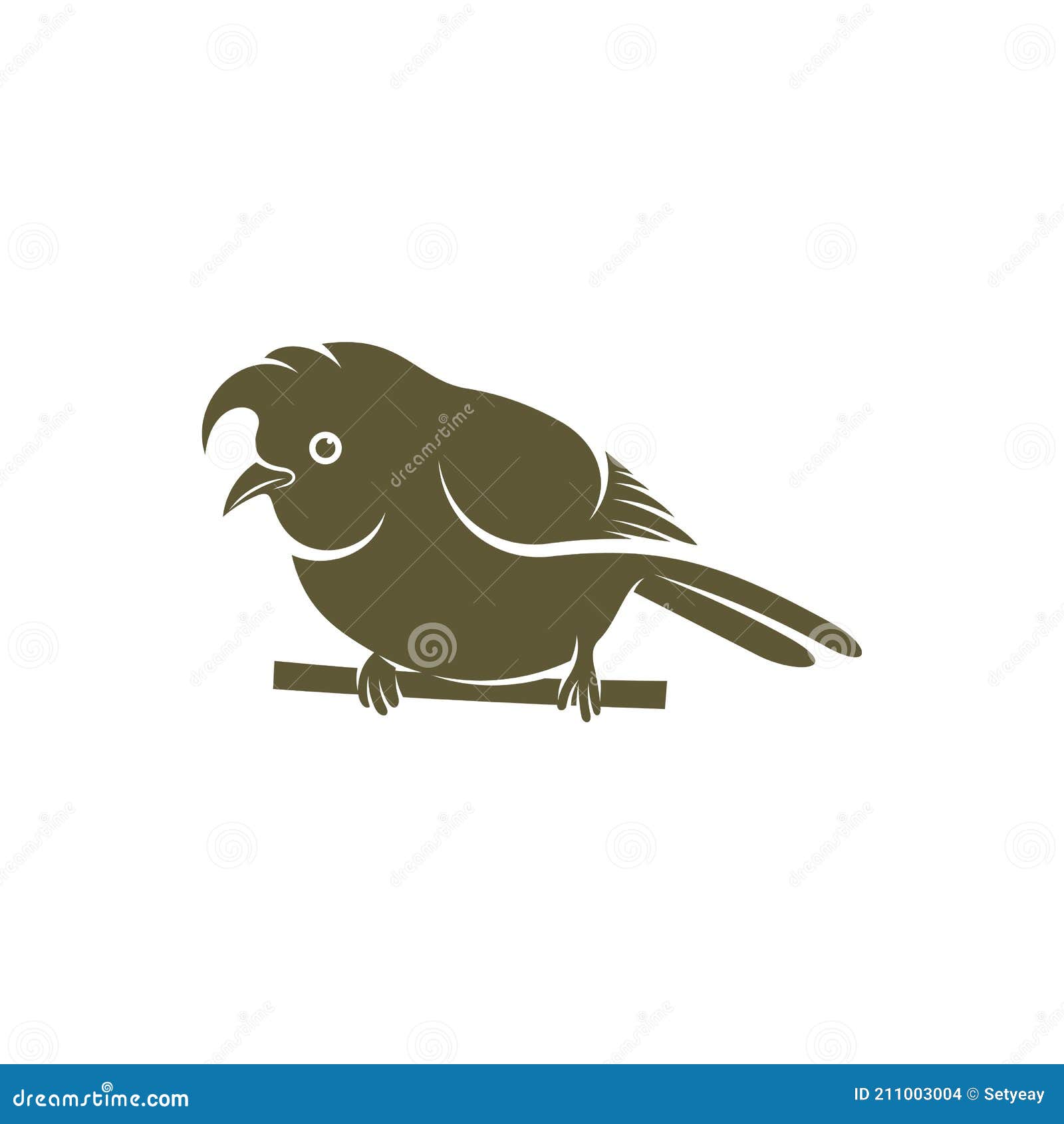 Himalayan Bulbul Bird Design Vector Illustration, Creative Himalayan ...