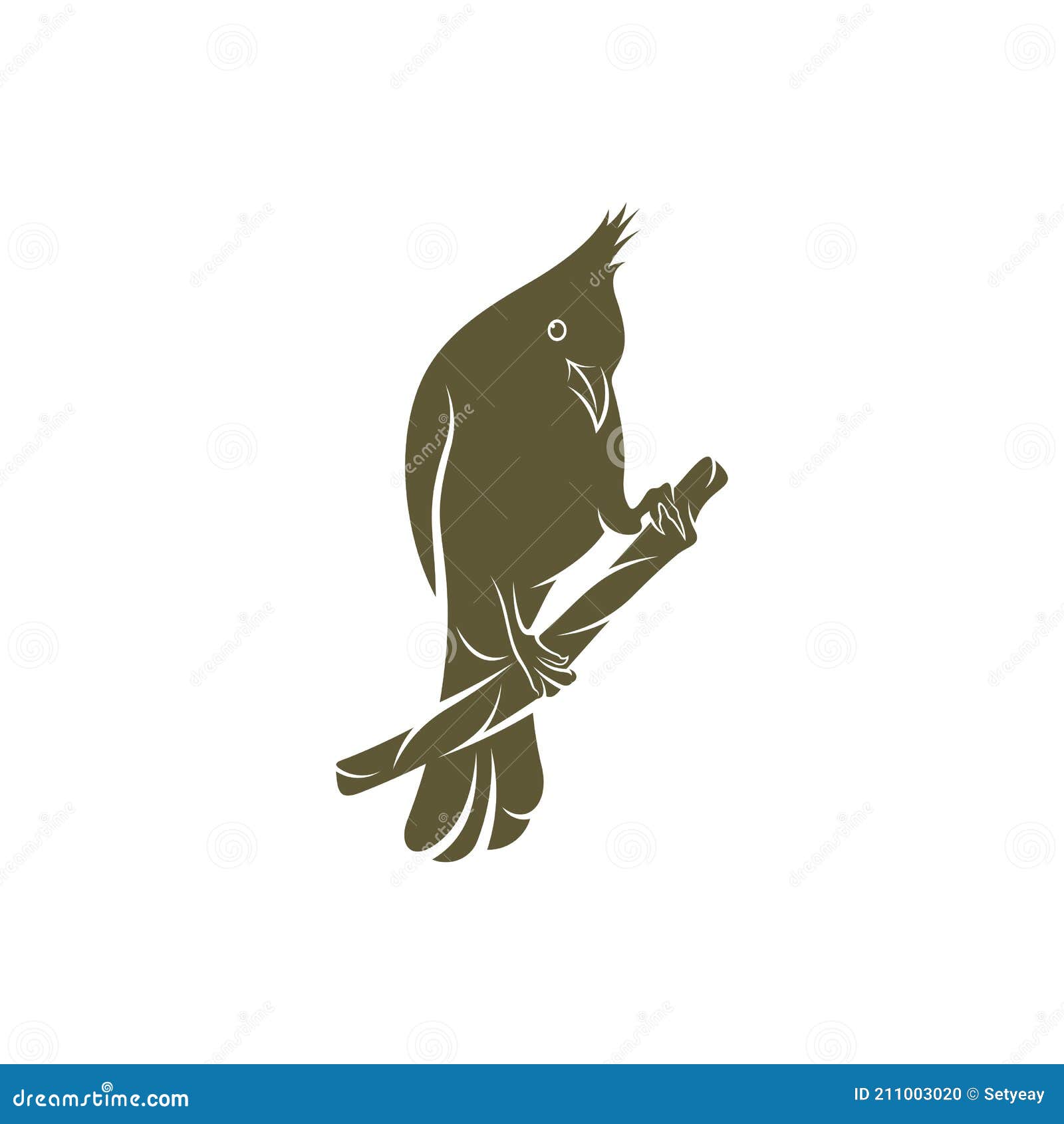 Himalayan Bulbul Bird Design Vector Illustration, Creative Himalayan ...
