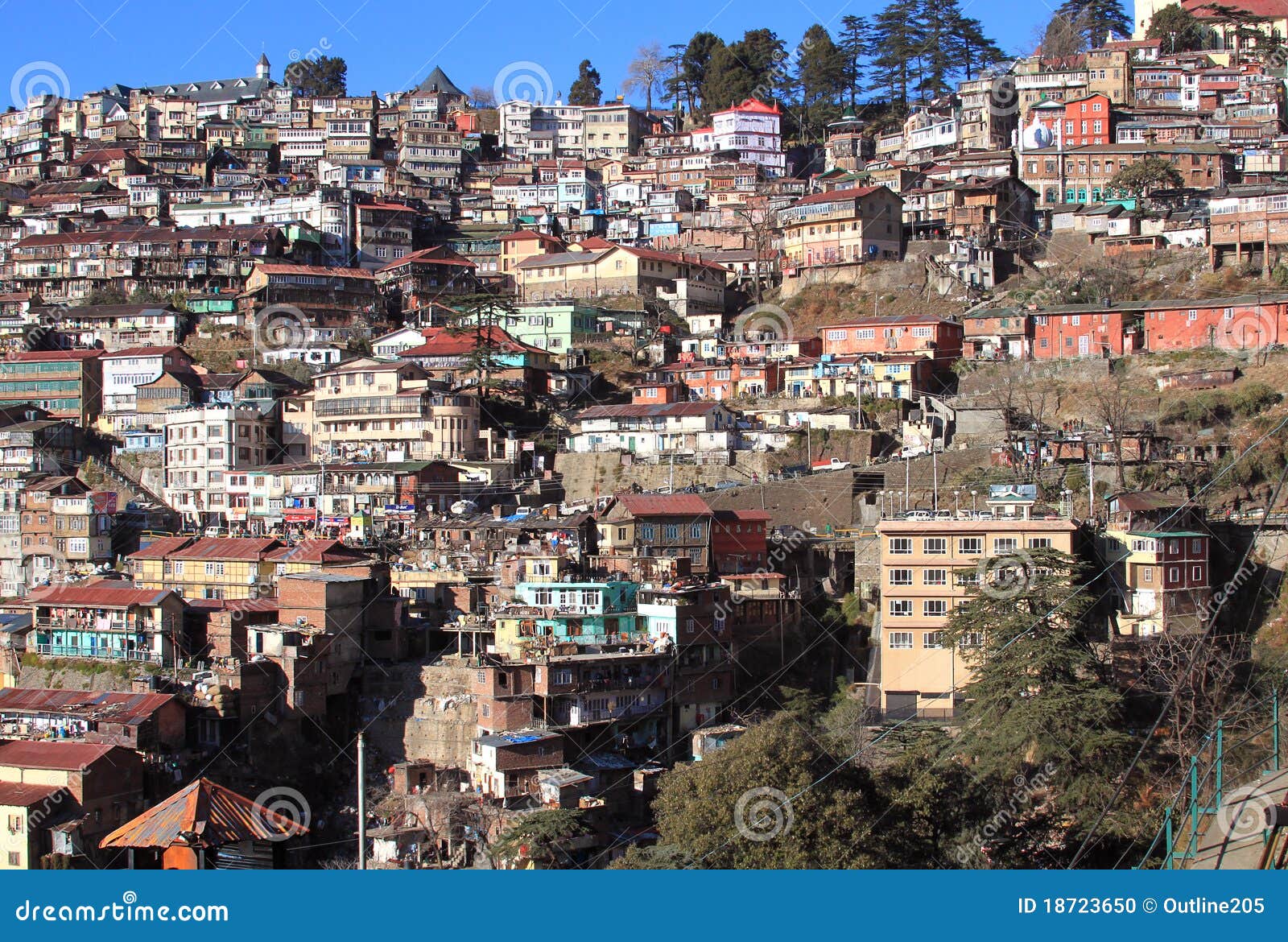 Himalayan cityscape editorial image. Image of cityscape - 18723650