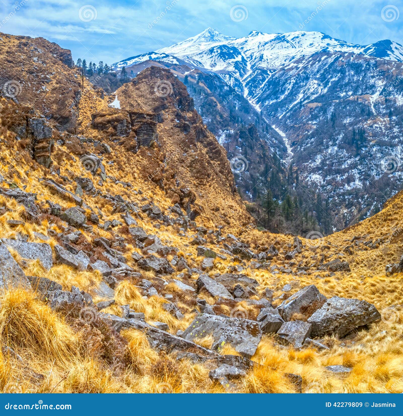 Himalayan landscape stock image. Image of adventure, freshness - 42279809