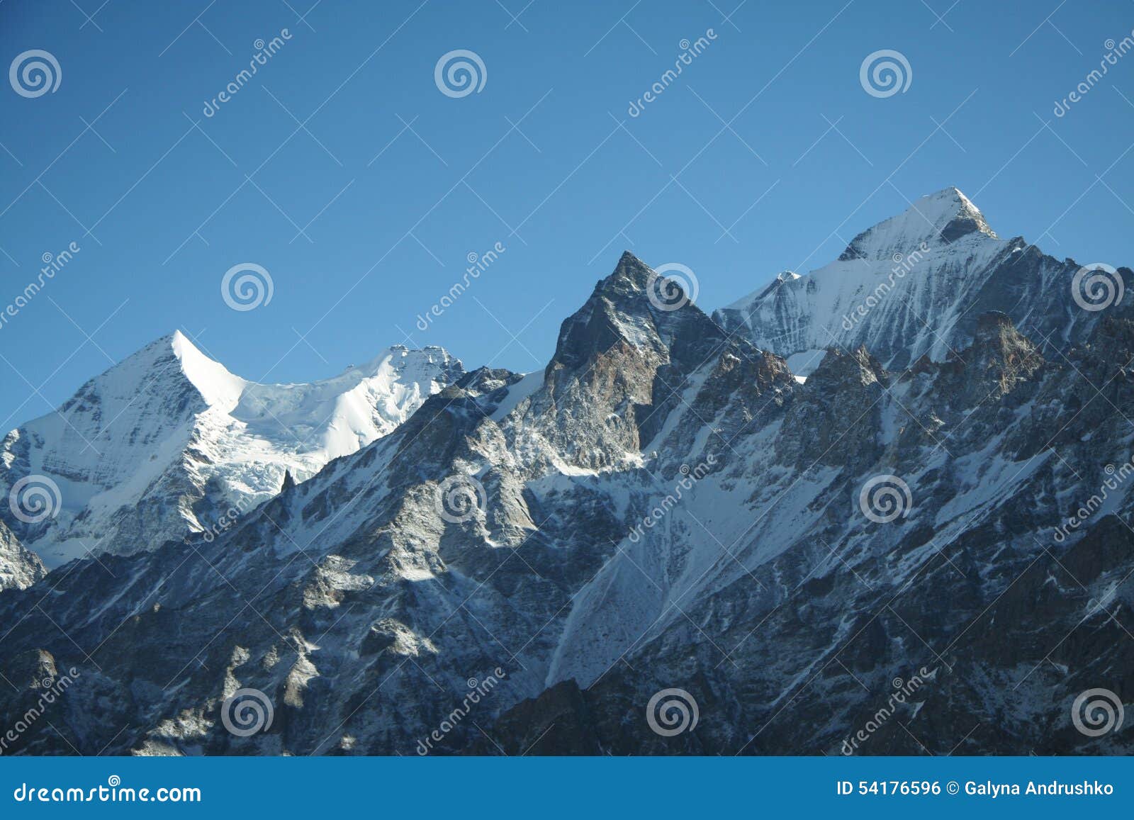Himalayan mountain stock photo. Image of ridge, climb - 54176596