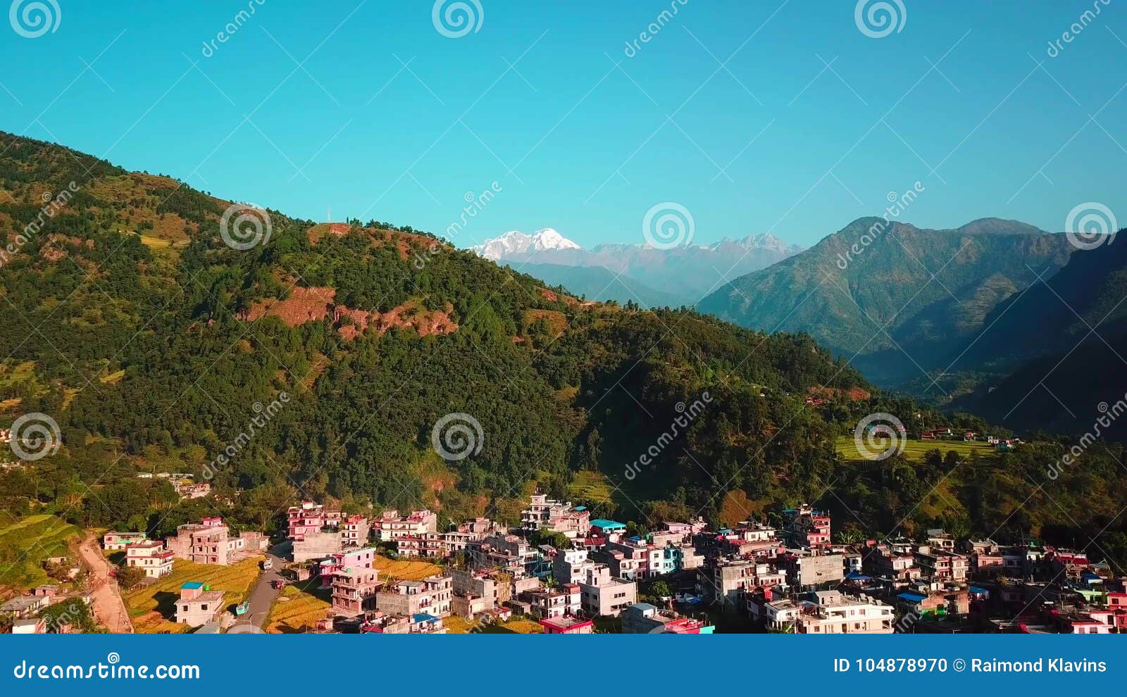 Himalayan Mountain in Besisahar, Nepal - October 19, 2017 Stock Footage ...