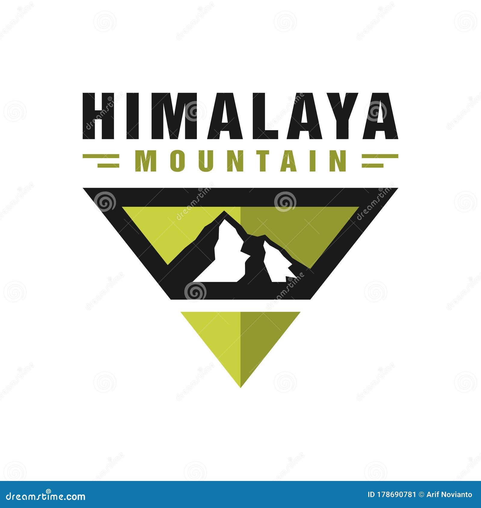 Himalayan Mountain Vector Logo Stock Vector - Illustration of nepal ...