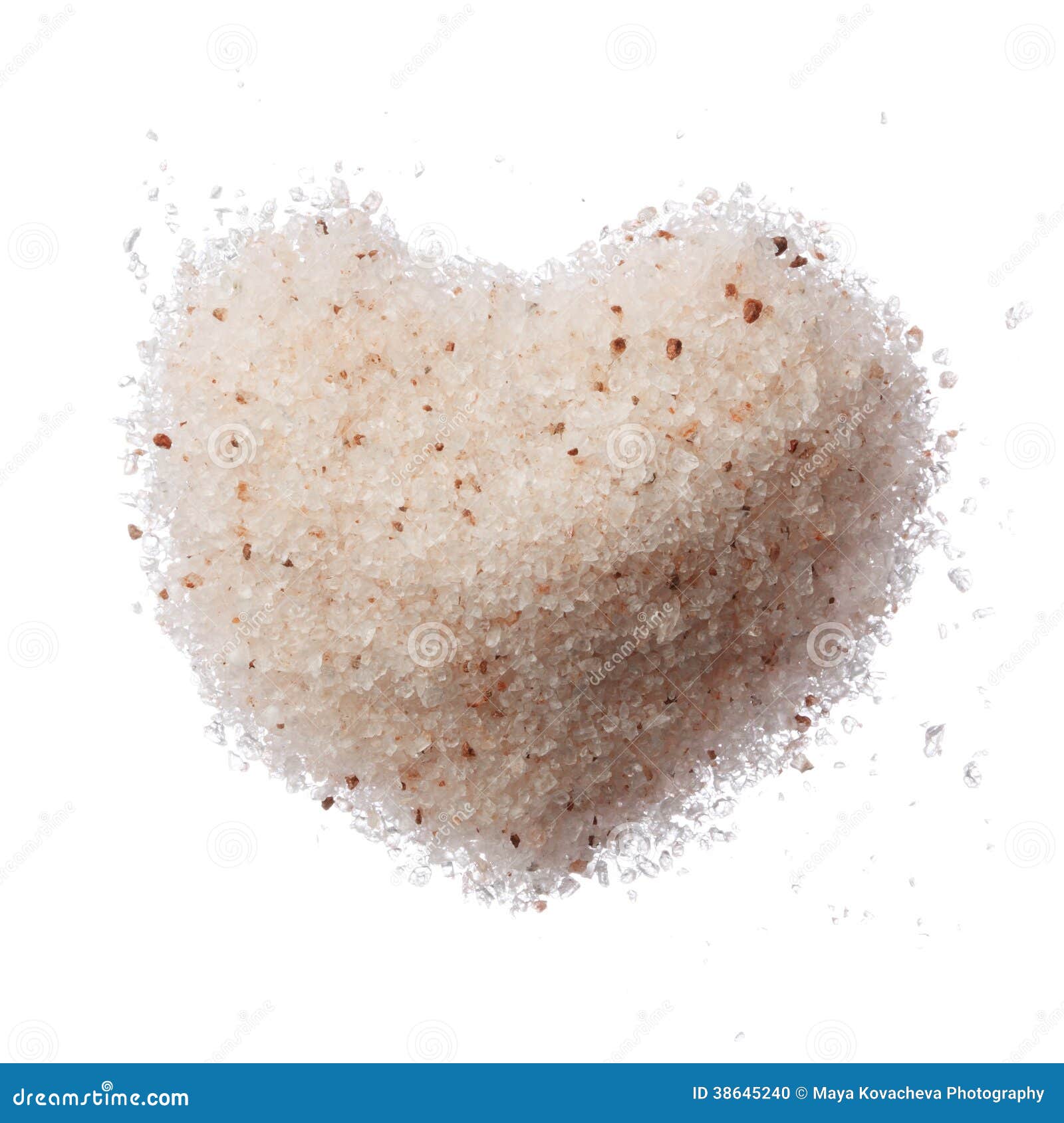 Himalayan Pink Salt Heart Isolated on White Stock Photo - Image of ...