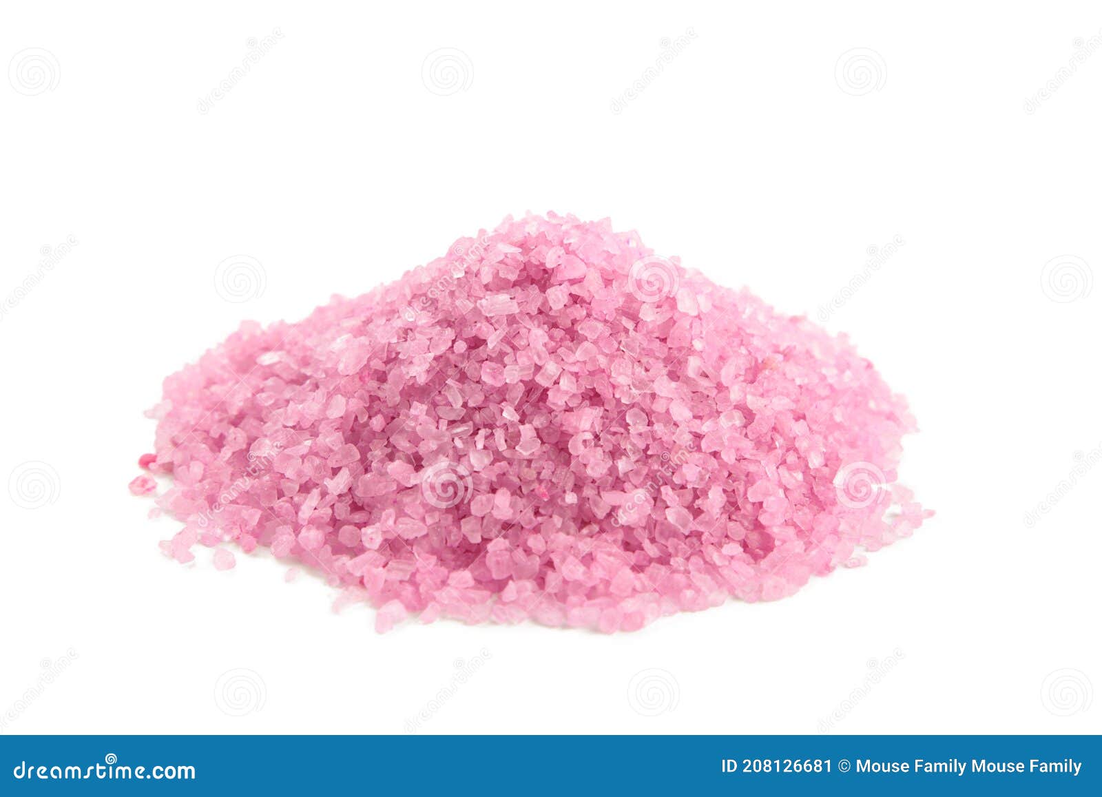 Himalayan Pink Salt Isolated on White Background Stock Image - Image of ...
