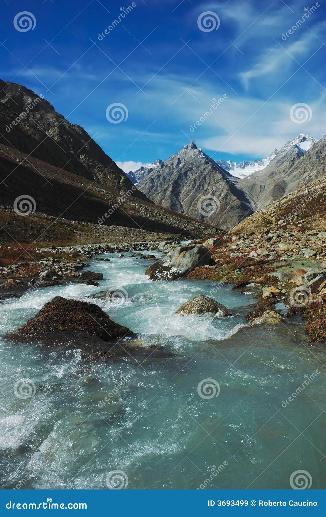 Himalayan river stock image. Image of clouds, adventure - 3693499