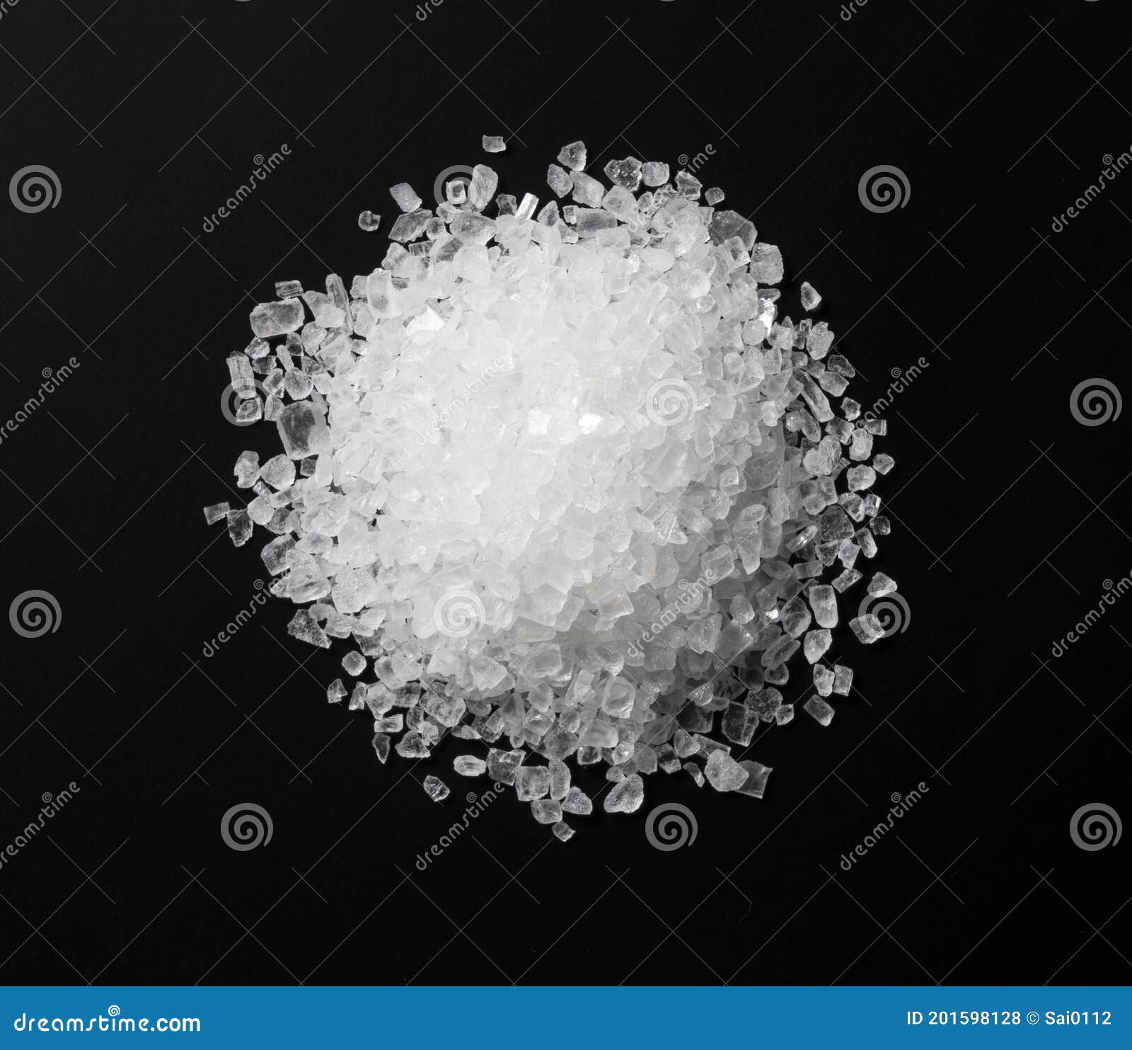 Himalayan Rock Salt on a Black Background Stock Photo - Image of ...