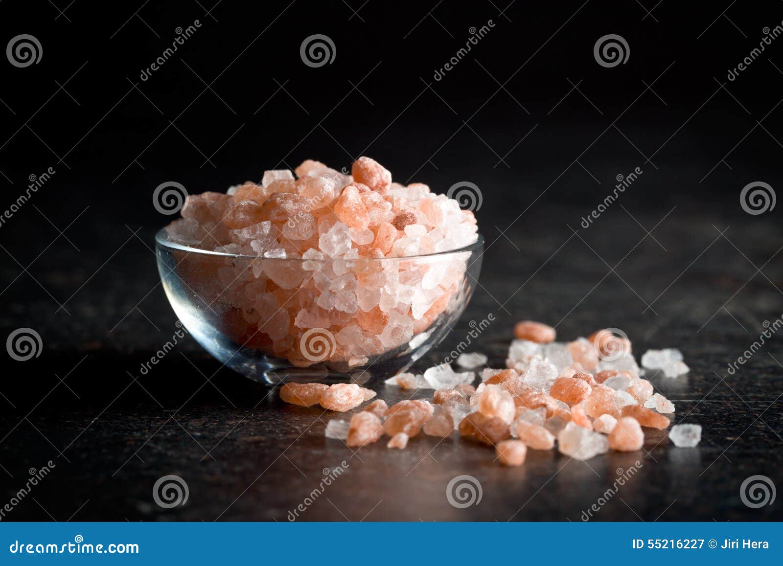 Himalayan salt in bowl stock image. Image of bowl, pink - 55216227