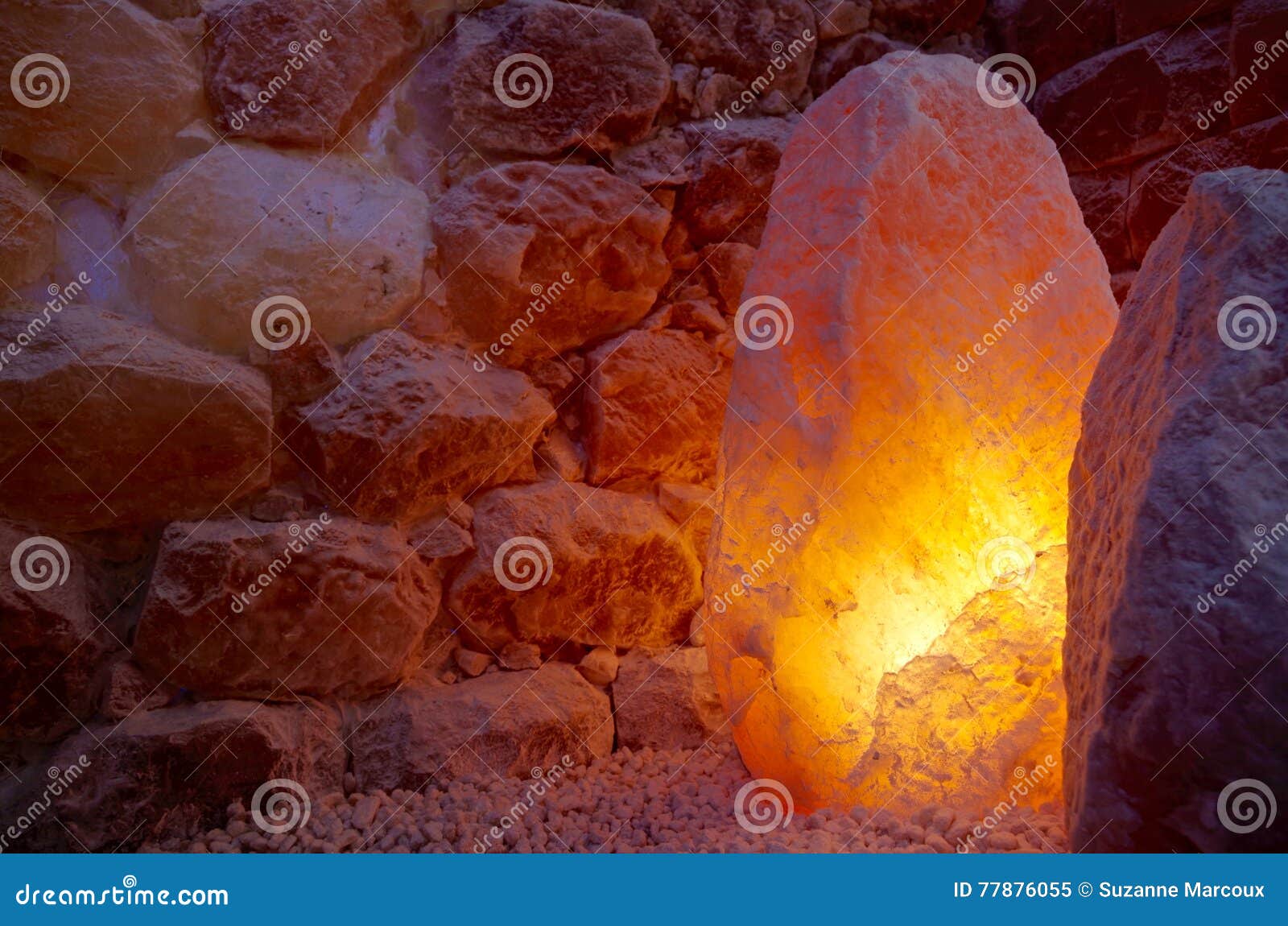 Salt Room At The Spa Hotel. Interior Of The Salt Therapy Sauna ...
