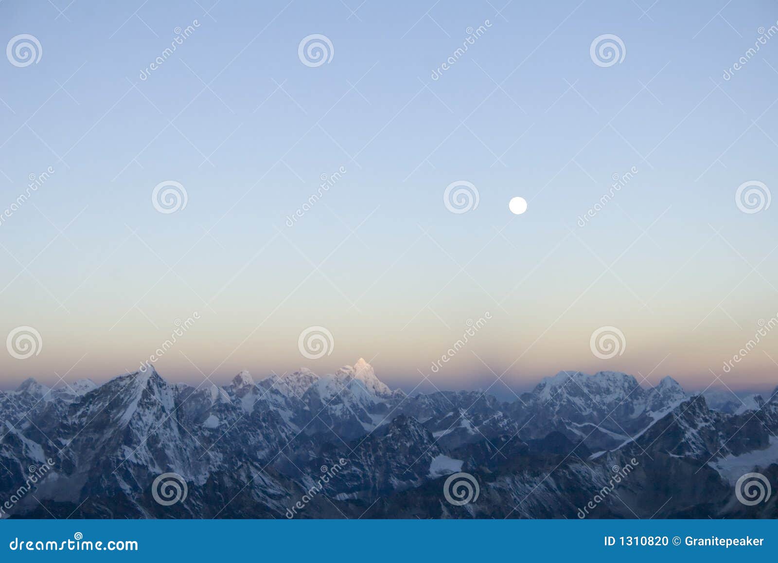 Himalayan Sunrise - Nepal stock photo. Image of mountaineering - 1310820