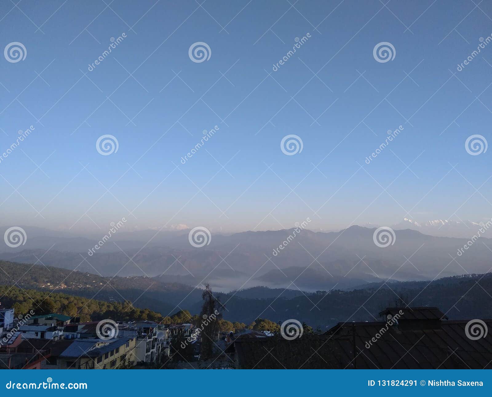 Himalayan View from Ranikhet Stock Image - Image of view, awesome ...