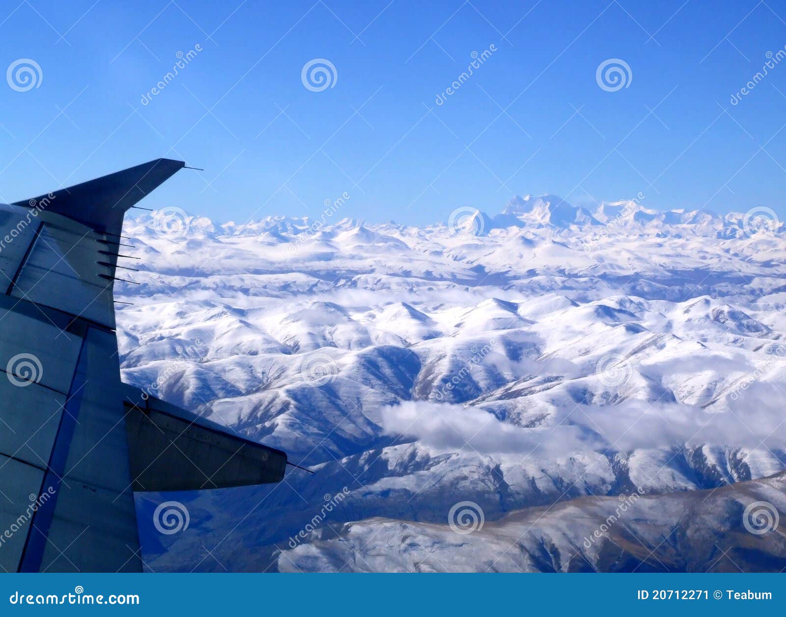 The Himalayas Mountains from Above Stock Image - Image of mountains ...