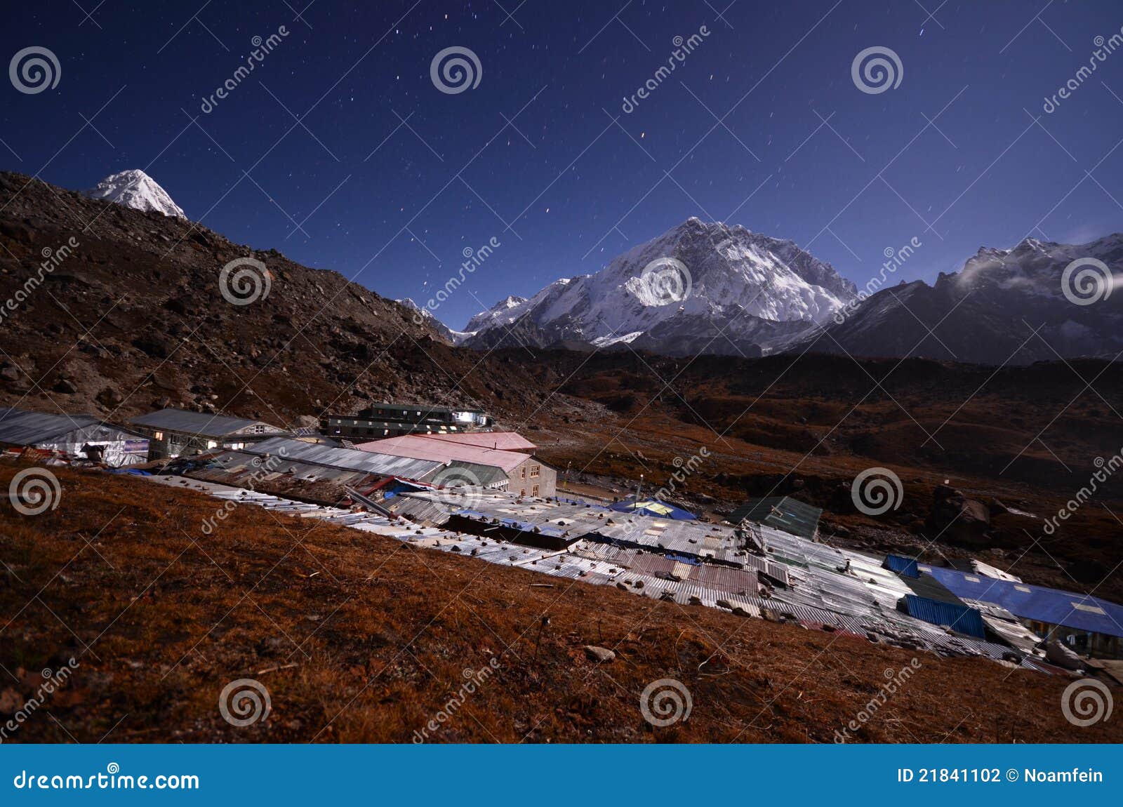 Himalayas at night stock photo. Image of blue, pray, nepal - 21841102