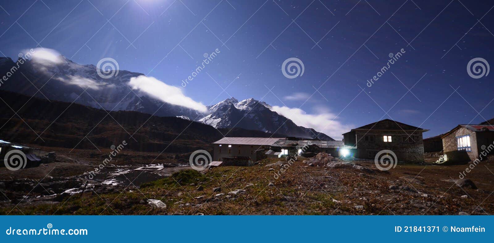 Himalayas at night stock image. Image of nepal, outdoor - 21841371