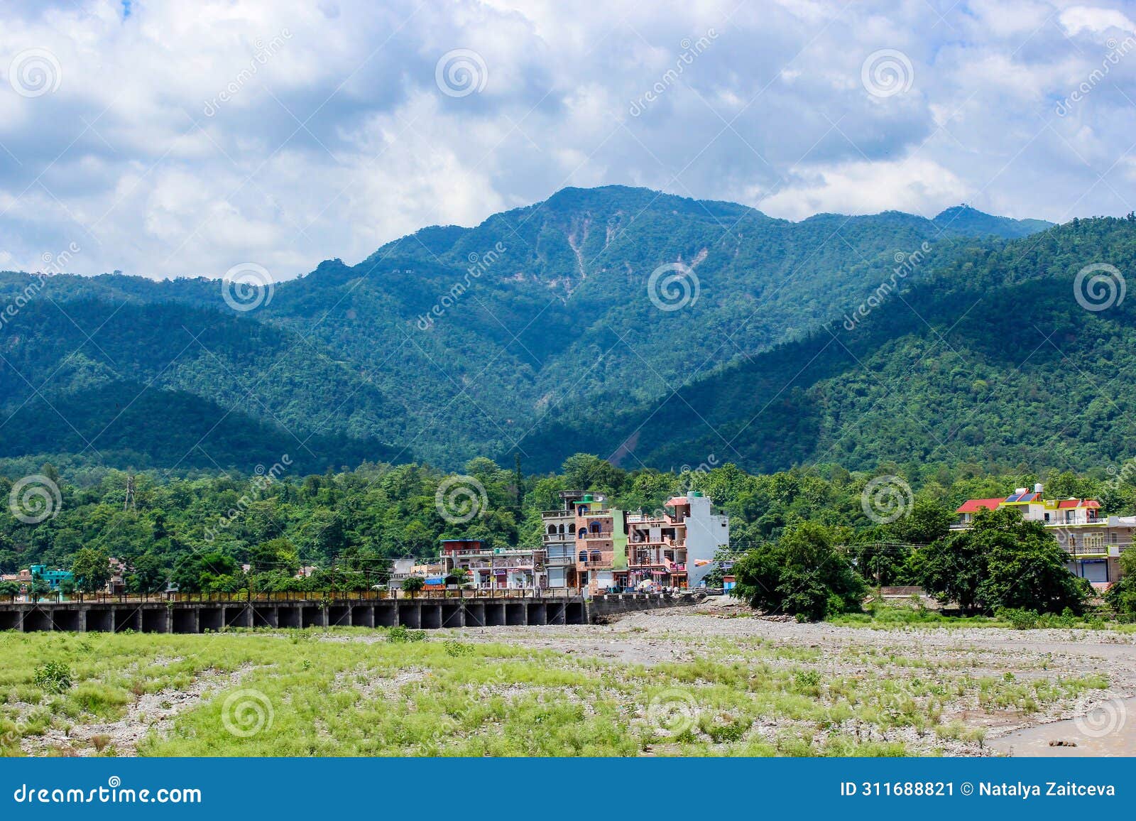 Himalayas in the Town of Rishikesh, India Stock Image - Image of forest ...