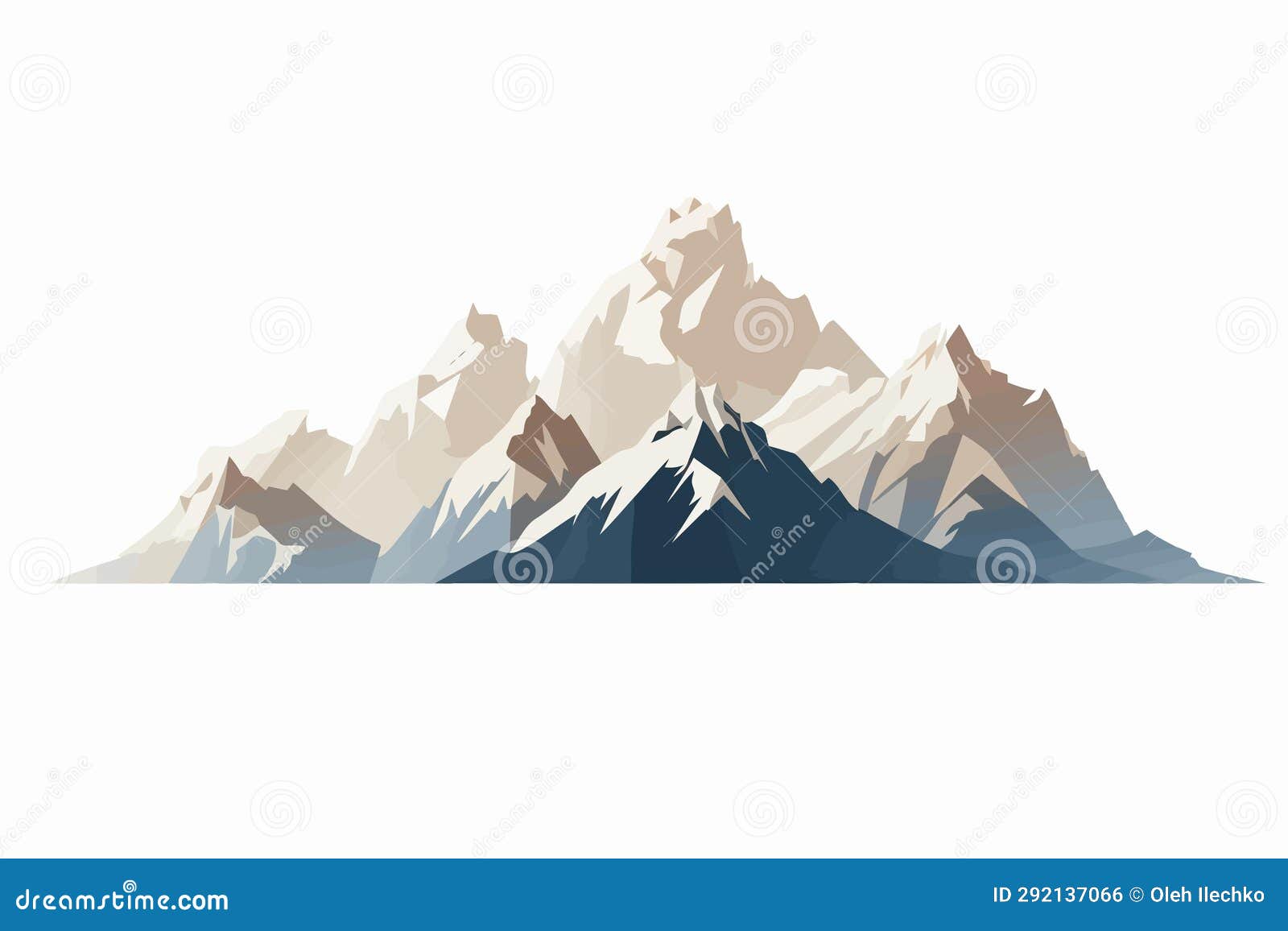Himalayas Vector Flat Minimalistic Isolated Vector Style Illustration ...