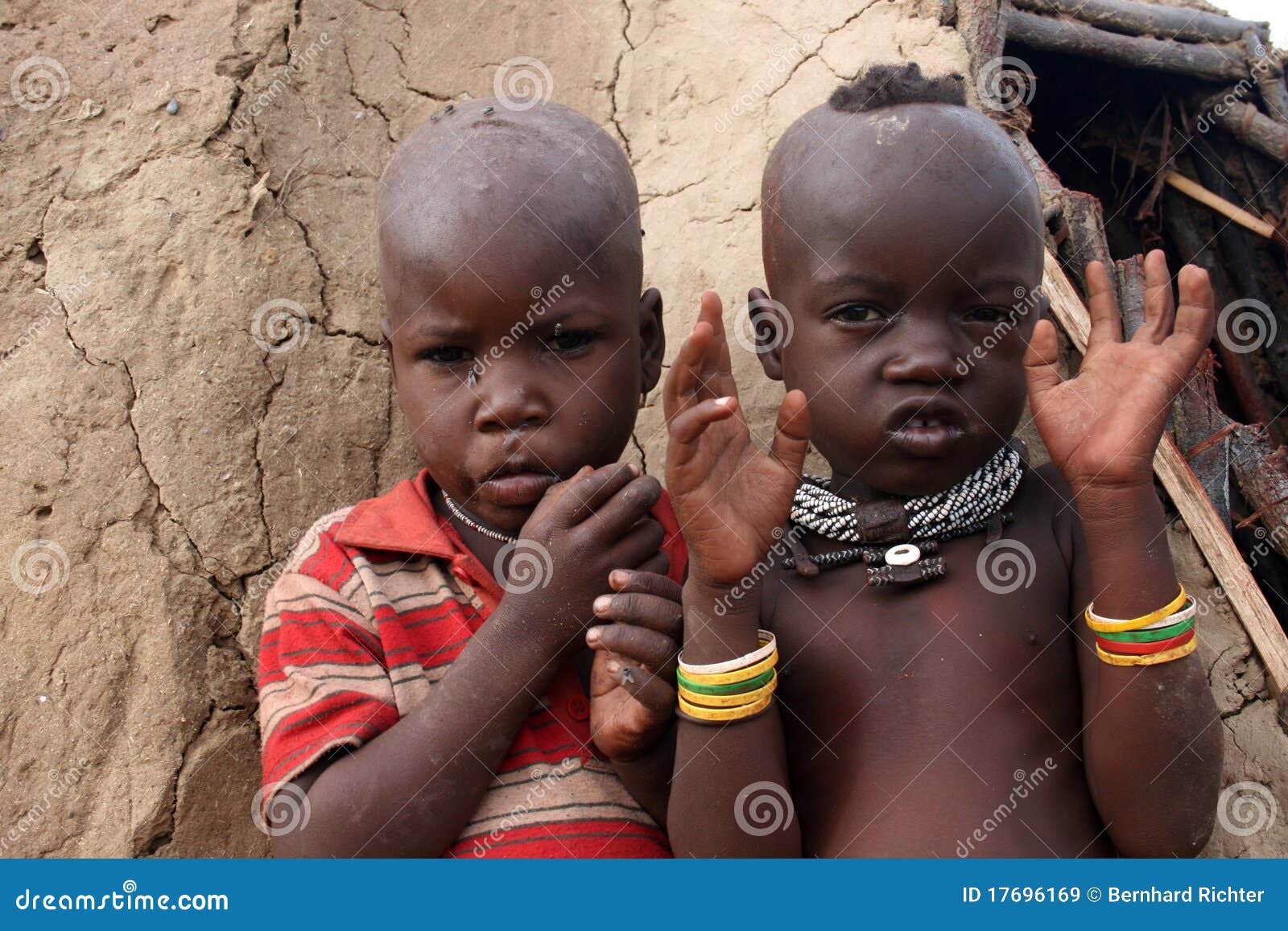 Himba Children Playing At A Himba Village Editorial Photo ...