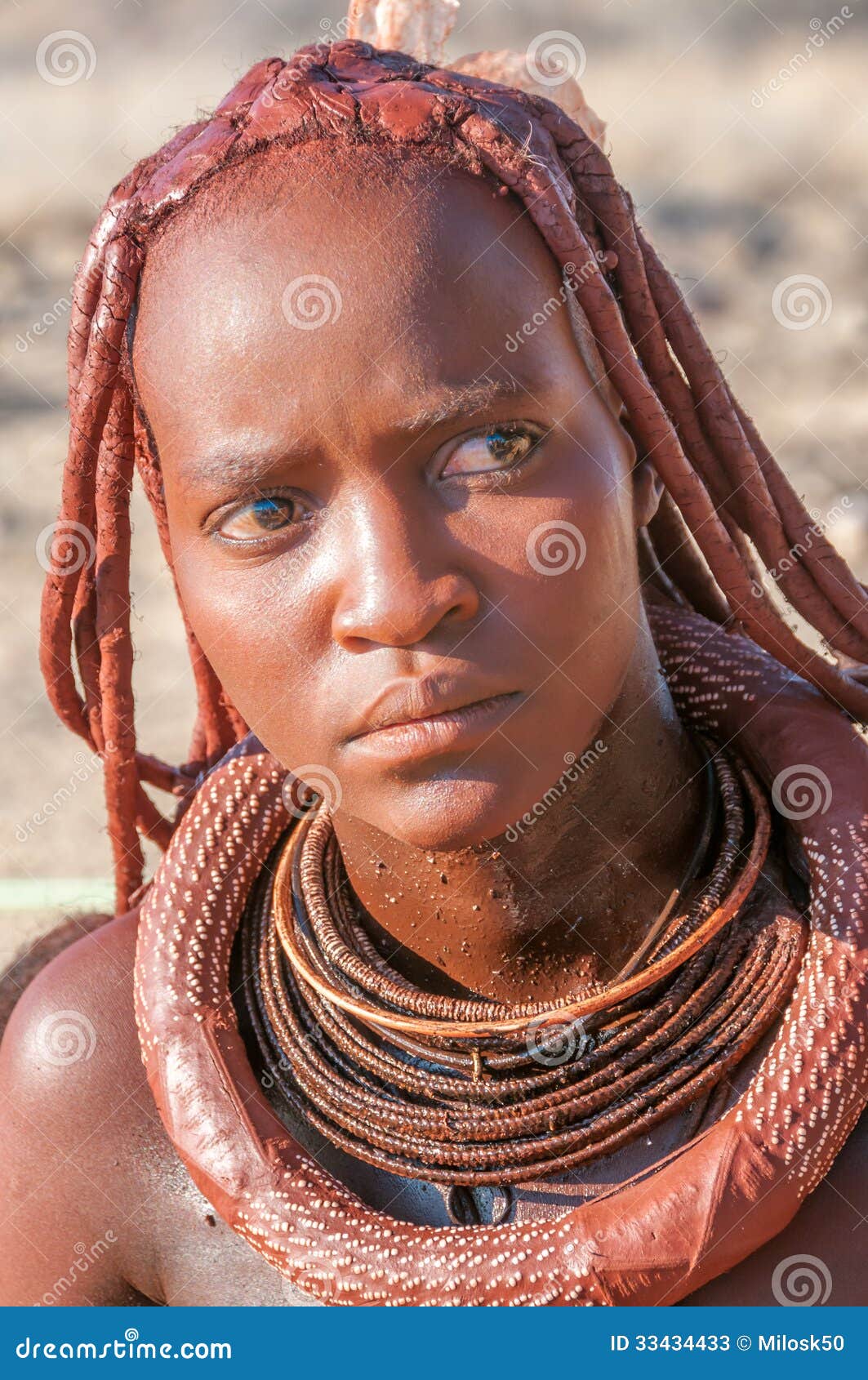 Himba Girl editorial stock photo. Image of clothes, outfit - 33434433