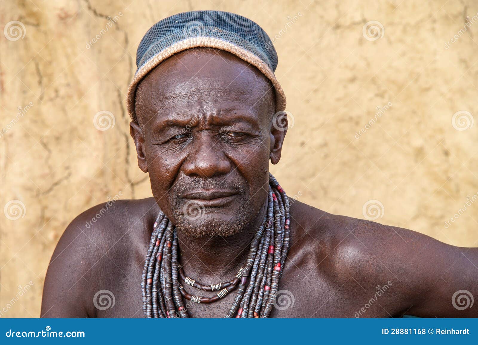 Himba Man, Portrait, Namibia Editorial Stock Photo - Image of divers ...
